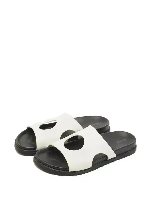 Hermès Edith Cut-out Leather Sandals