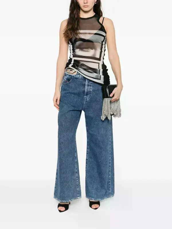 DIESEL® 1996 D-sire-s4 Wide-leg Jeans - Blue