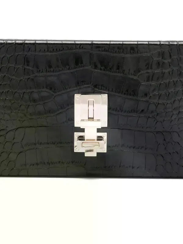 TOM FORD Silver-tone Hardware Clutch - Black