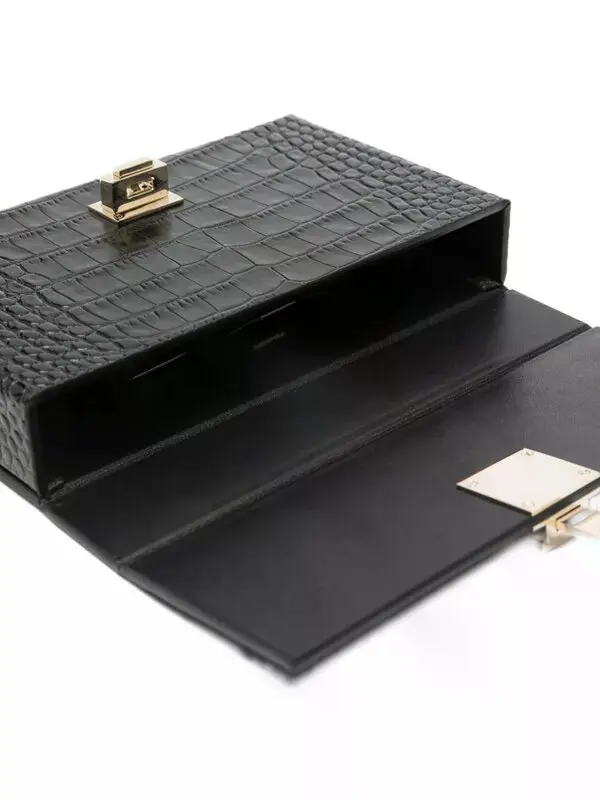 TOM FORD Silver-tone Hardware Clutch - Black