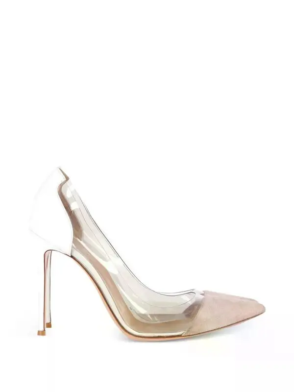 GIANVITO ROSSI Plexi Pointed-toe Pumps