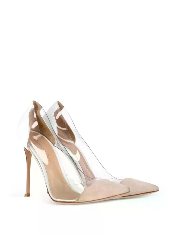GIANVITO ROSSI Plexi Pointed-toe Pumps