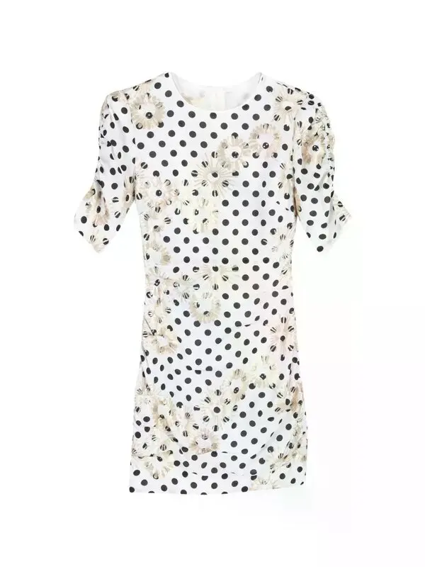 Maje Razula Sequin Polka-dot Mini Dress