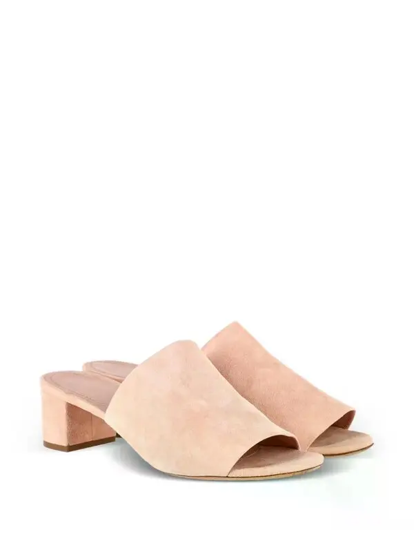 MANSUR GAVRIEL Block-heel Suede Mules