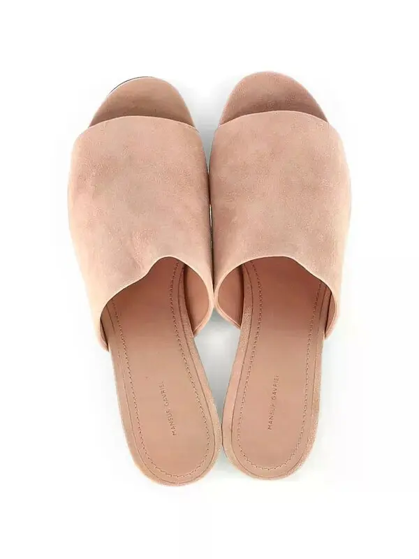 MANSUR GAVRIEL Block-heel Suede Mules