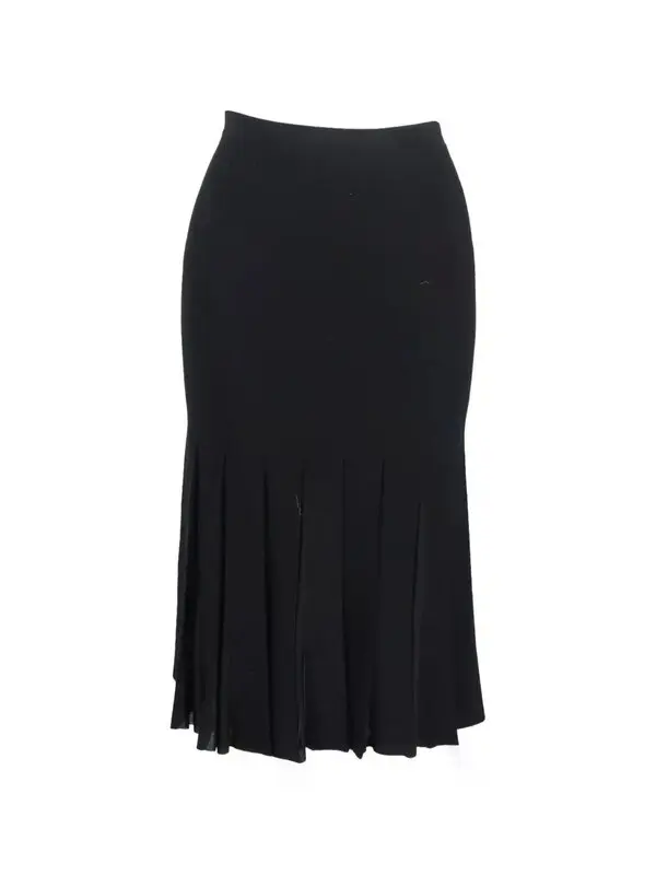 Theory Pleated A-line Midi Skirt