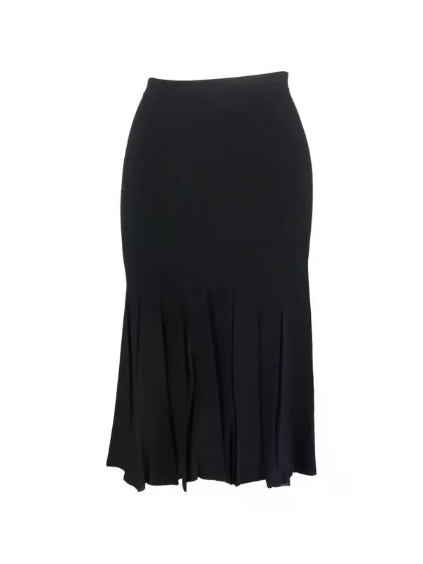 Theory Pleated A-line Midi Skirt