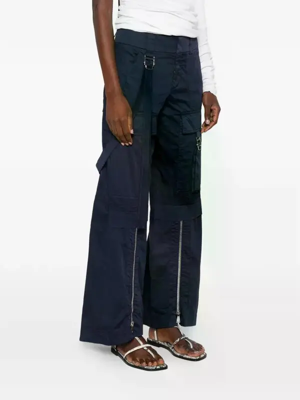 Seafarer Strap Zip Trousers - Blue