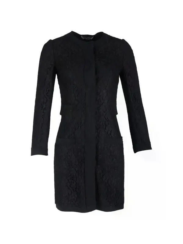 Dolce & Gabbana Lace Collarless Coat