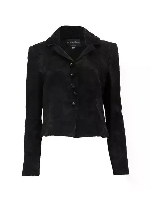 Giorgio Armani Brocade Single-breasted Blazer
