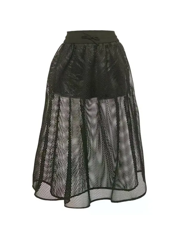 Dior Mesh Drawstring Midi Skirt