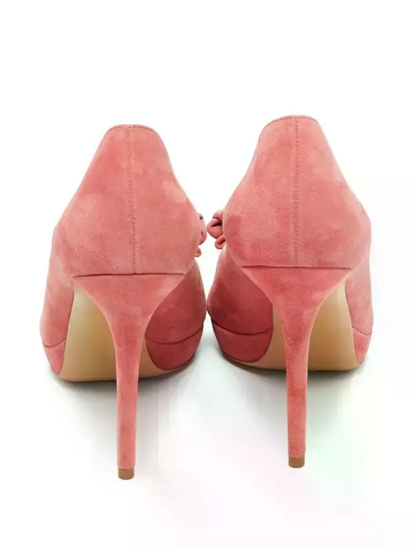 FERRAGAMO Peep-toe Bow Pumps