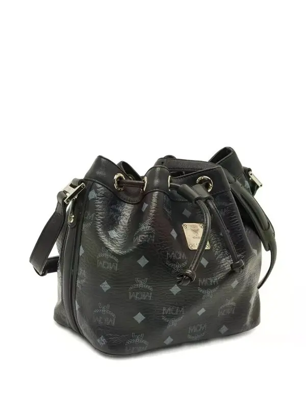 Mcm Coated Drawstring Bucket Bag