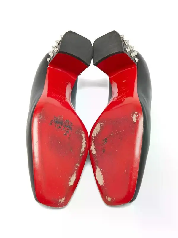 CHRISTIAN LOUBOUTIN Spiked Block Heel Pumps