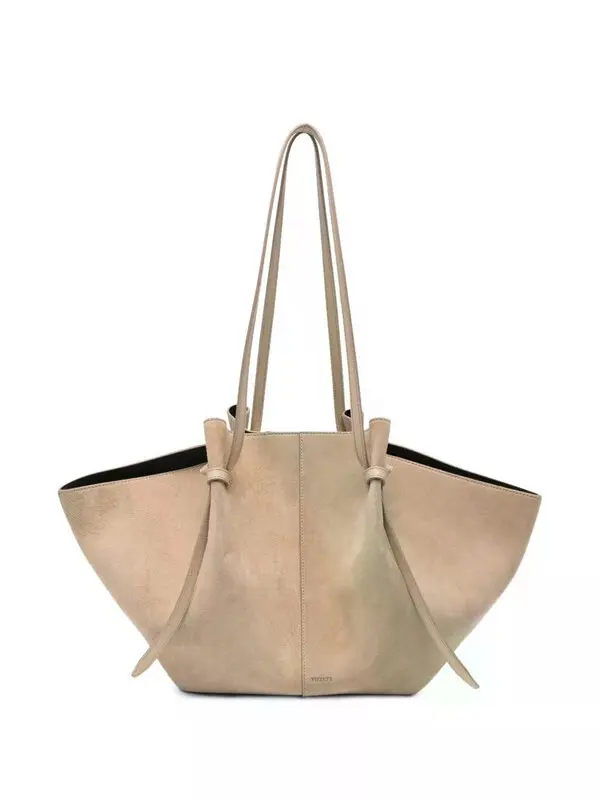 Yuzefi Large Mochi Suede Shoulder Bag - Neutrals