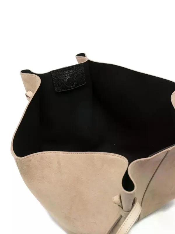 Yuzefi Large Mochi Suede Shoulder Bag - Neutrals