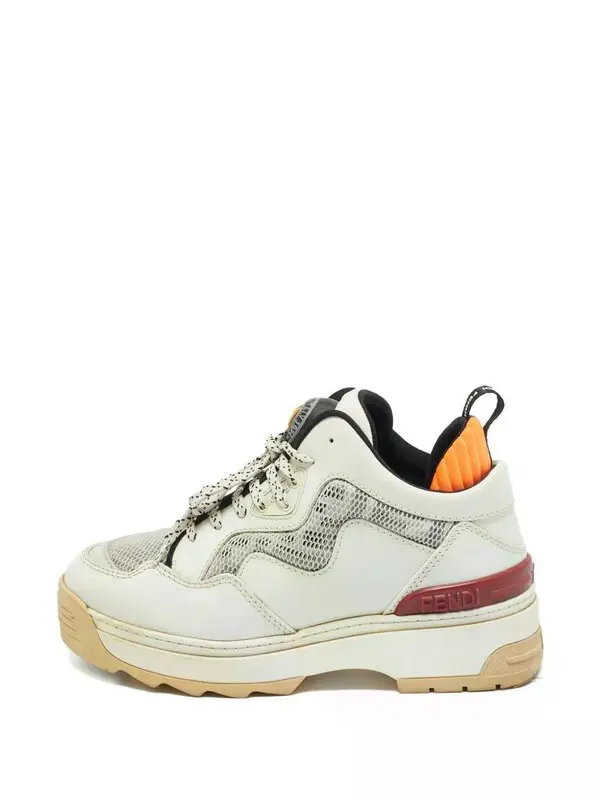 Fendi Mesh Leather Sneakers