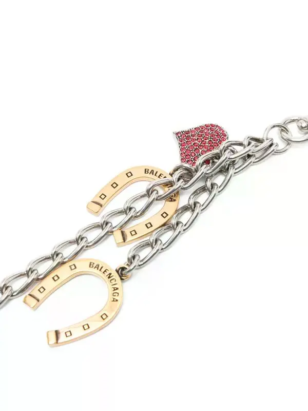 Balenciaga Horseshoe Heart Keyring