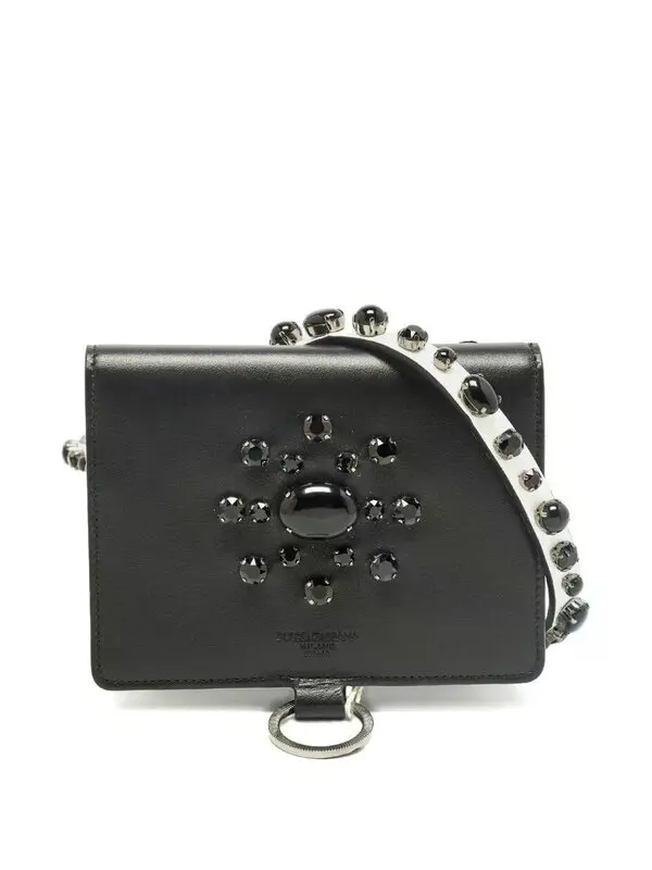 Dolce & Gabbana Crystal-embellished Wallet - Black
