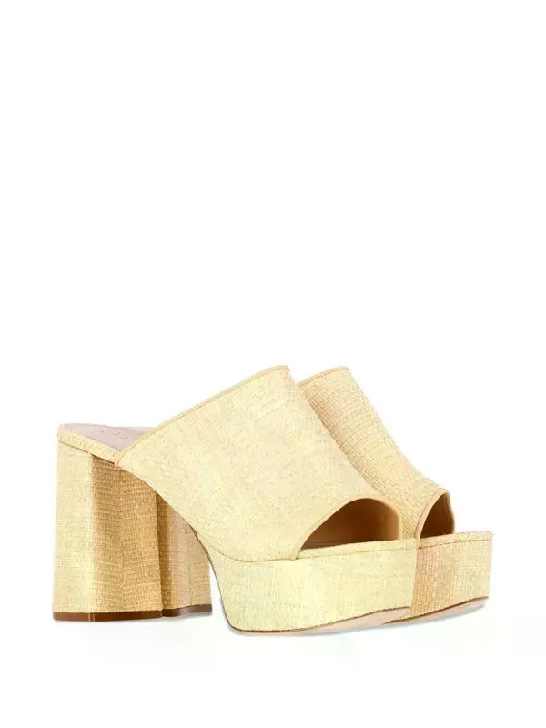 PORTE & PAIRE Weaved Platform Sandals