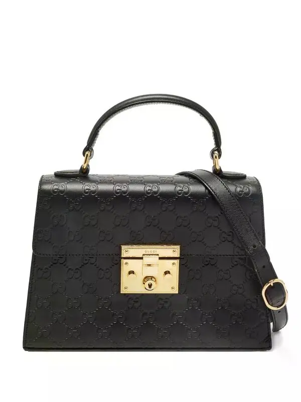 Gucci Padlock Leather Top-handle Tote Bag