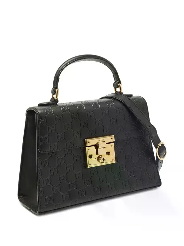 Gucci Padlock Leather Top-handle Tote Bag