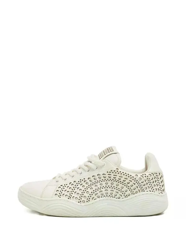 Alaïa Vienne Leather Cutout Sneakers
