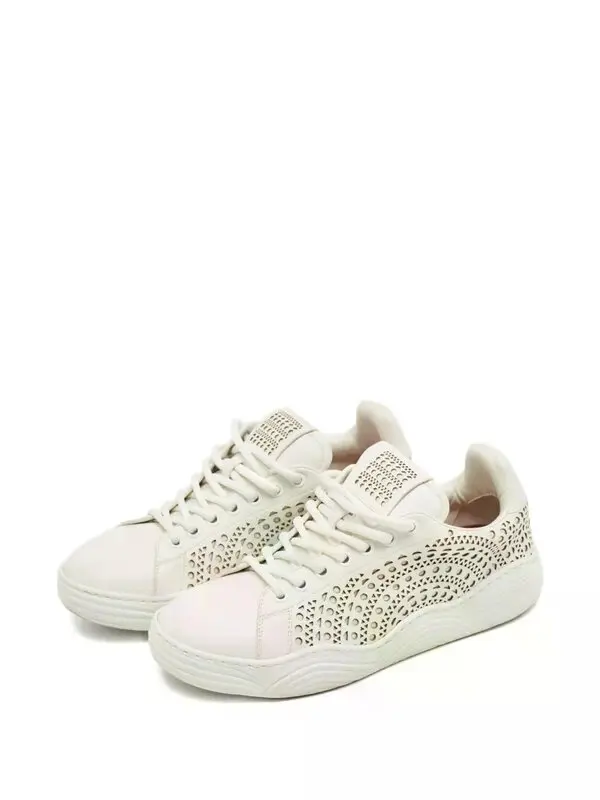 Alaïa Vienne Leather Cutout Sneakers