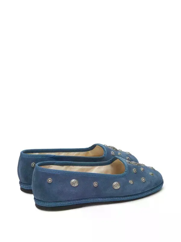 FORTELA Frutate Studs Suede Slippers