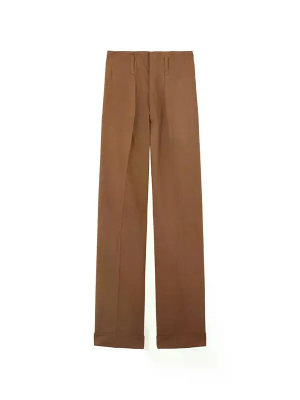 FORTELA Farrah Pleated High-waisted Trousers