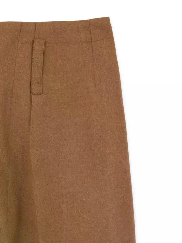 FORTELA Farrah Pleated High-waisted Trousers