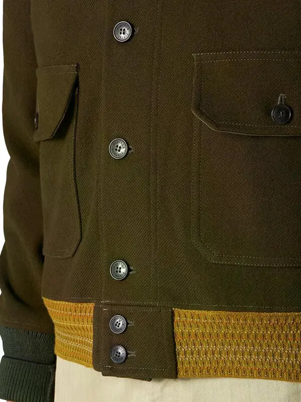 FORTELA Button Bomber Jacket