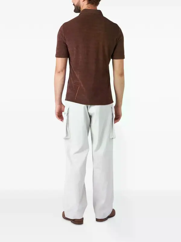 FORTELA Terry Jersey Polo - Brown