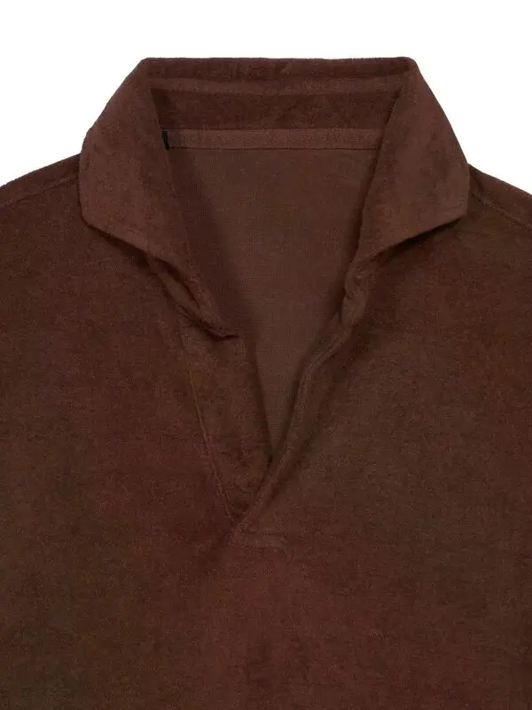FORTELA Terry Jersey Polo - Brown