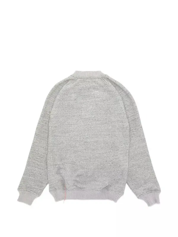 FORTELA Raglan Ribbed Knit Mayfair Sweatshirt - Grey