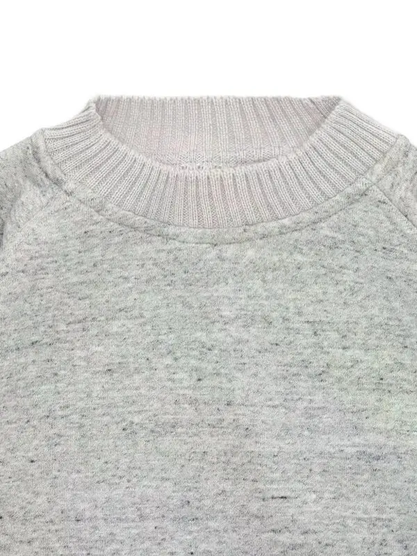 FORTELA Raglan Ribbed Knit Mayfair Sweatshirt - Grey