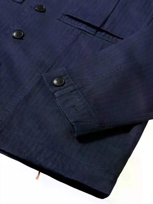 FORTELA Solomon Button-fastening Shirt Jacket - Blue