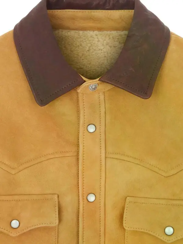 FORTELA Shearling Suede Jacket - Neutrals