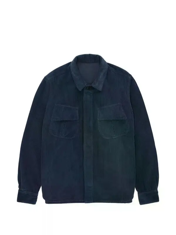 FORTELA Corduroy Pockets Overshirt - Blue