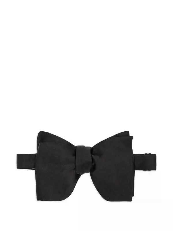 FORTELA Brandon Silk Bow Tie - Black