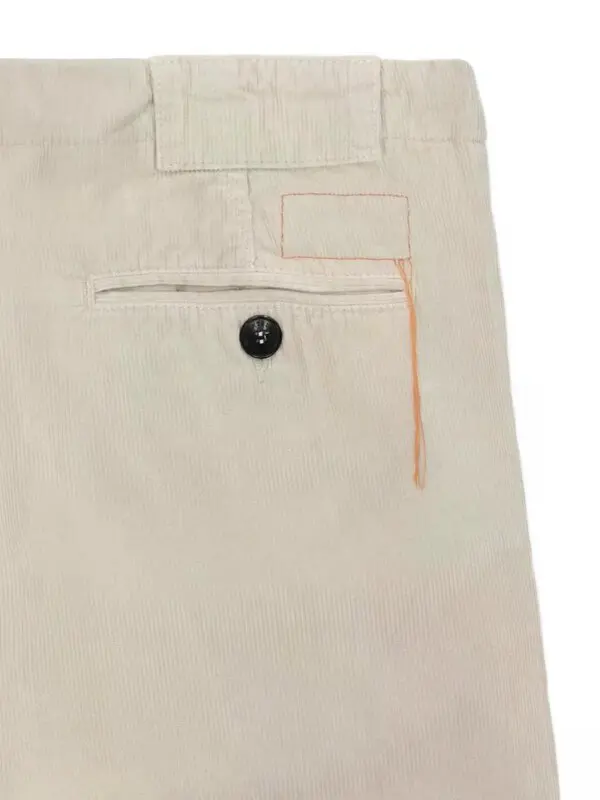 FORTELA Corduroy Straight-leg Trousers - Neutrals