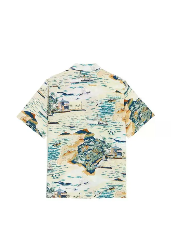 FORTELA Santacatalina Tropical-print Shirt - Neutrals