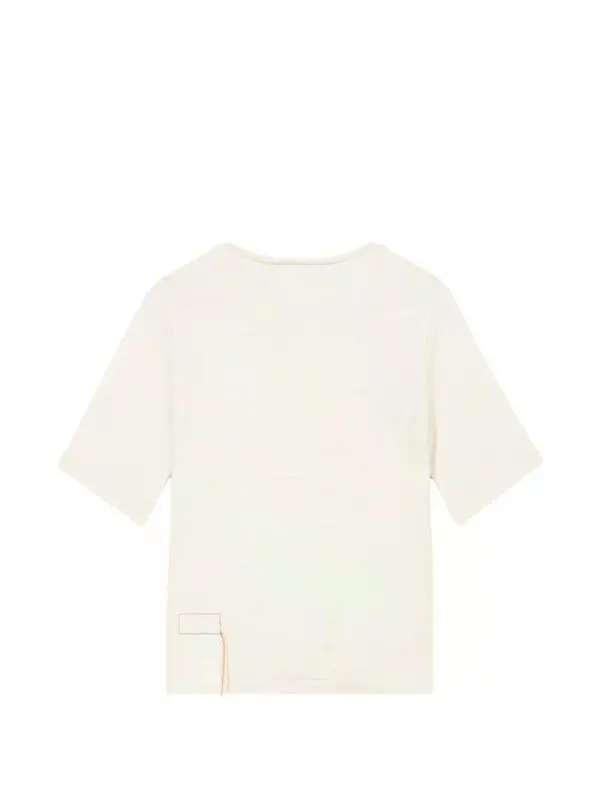 FORTELA Crochet-detailed T-shirt - Neutrals