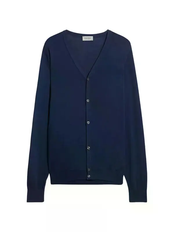 FORTELA Whitchurch Ribbed Cardigan - Blue