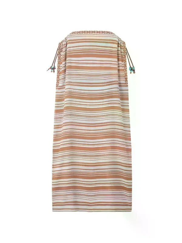 FORTELA Striped Caftan Dress