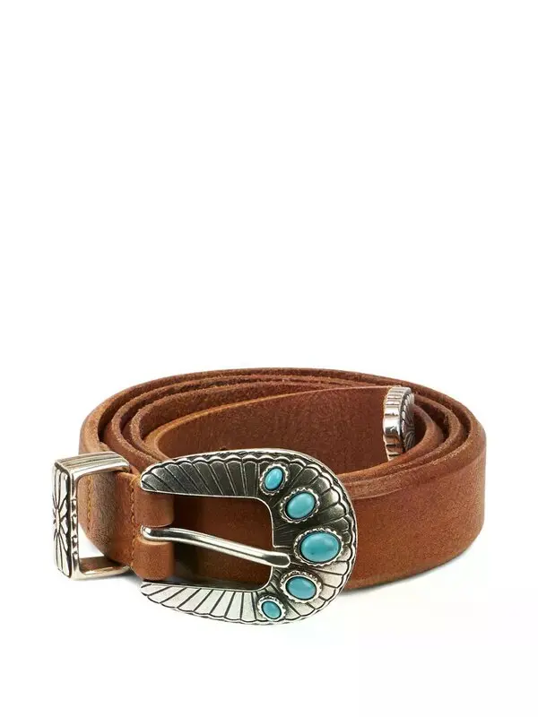FORTELA Caldwell Buckled Belt - Brown