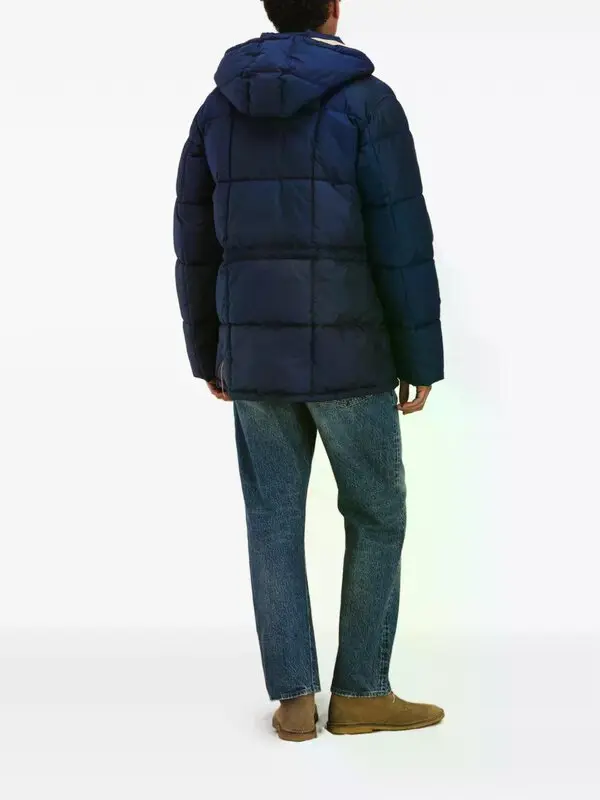 FORTELA Quilted Hooded Jacket - Blue