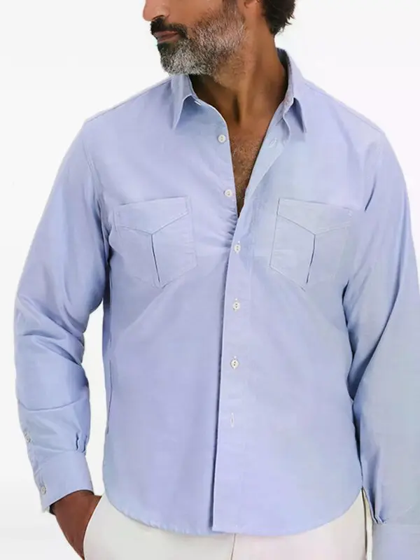 FORTELA Osumi Patch-pocket Oxford Shirt