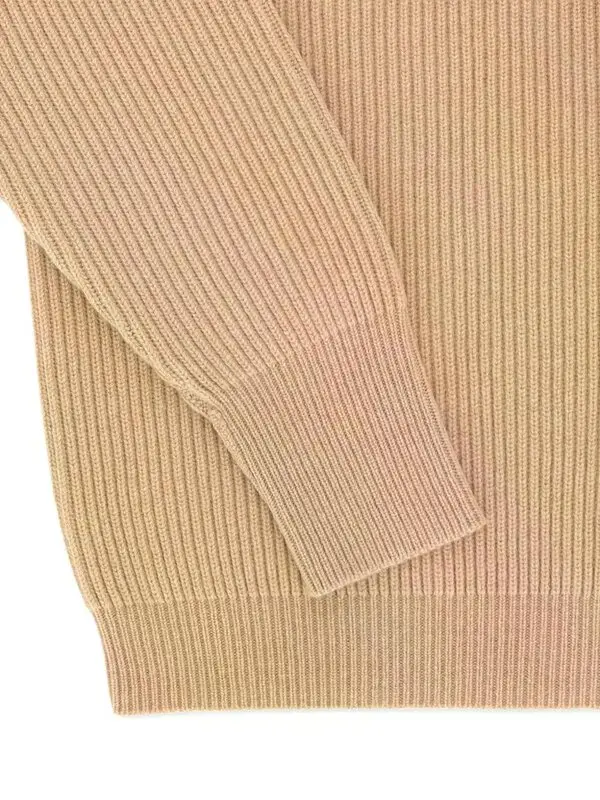 FORTELA Brighton High-neck Ribbed Sweater - Neutrals