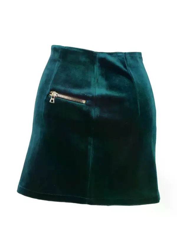 Sandro Janet Velvet Mini Skirt